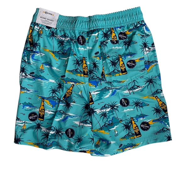 Corona | Swim | Corona Extra Teal All Over Print Corona Cay Board ...